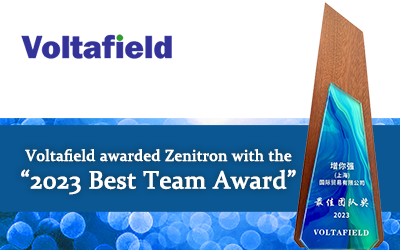 Voltafield Awarded Zenitron with the "2023 Best Team Award"