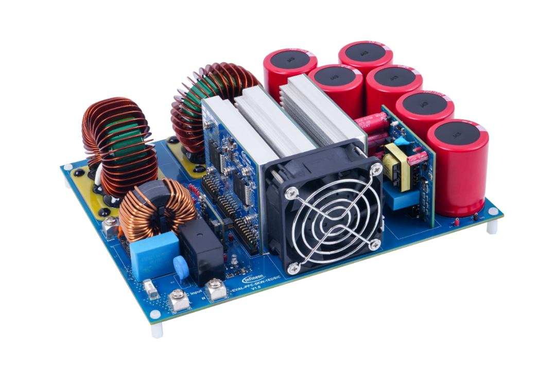 新品 | 採用電平位移驅動器和碳化矽SiC MOSFET交錯調製圖騰柱5kW PFC評估板